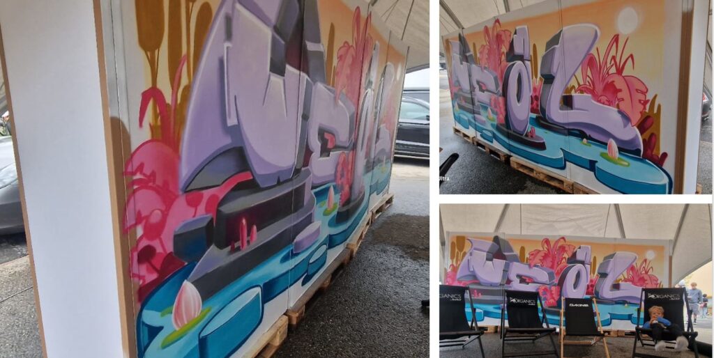 Graffiti artists use ECOPANEL for their “masterpieces” – Pharo Hexagon